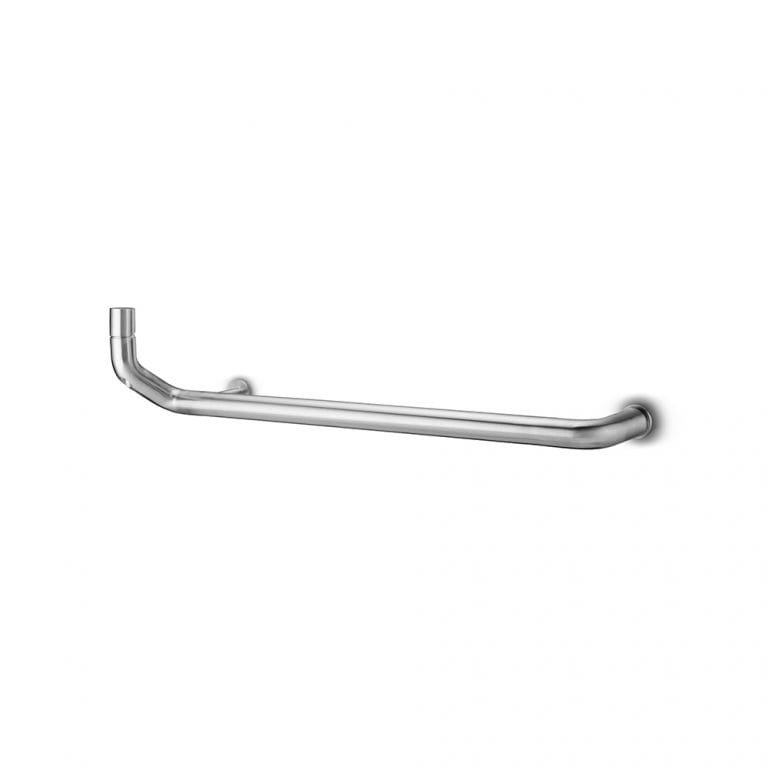 FLOW Monomando a muro con toallero integrado Inox Cepillado – Baníssimo